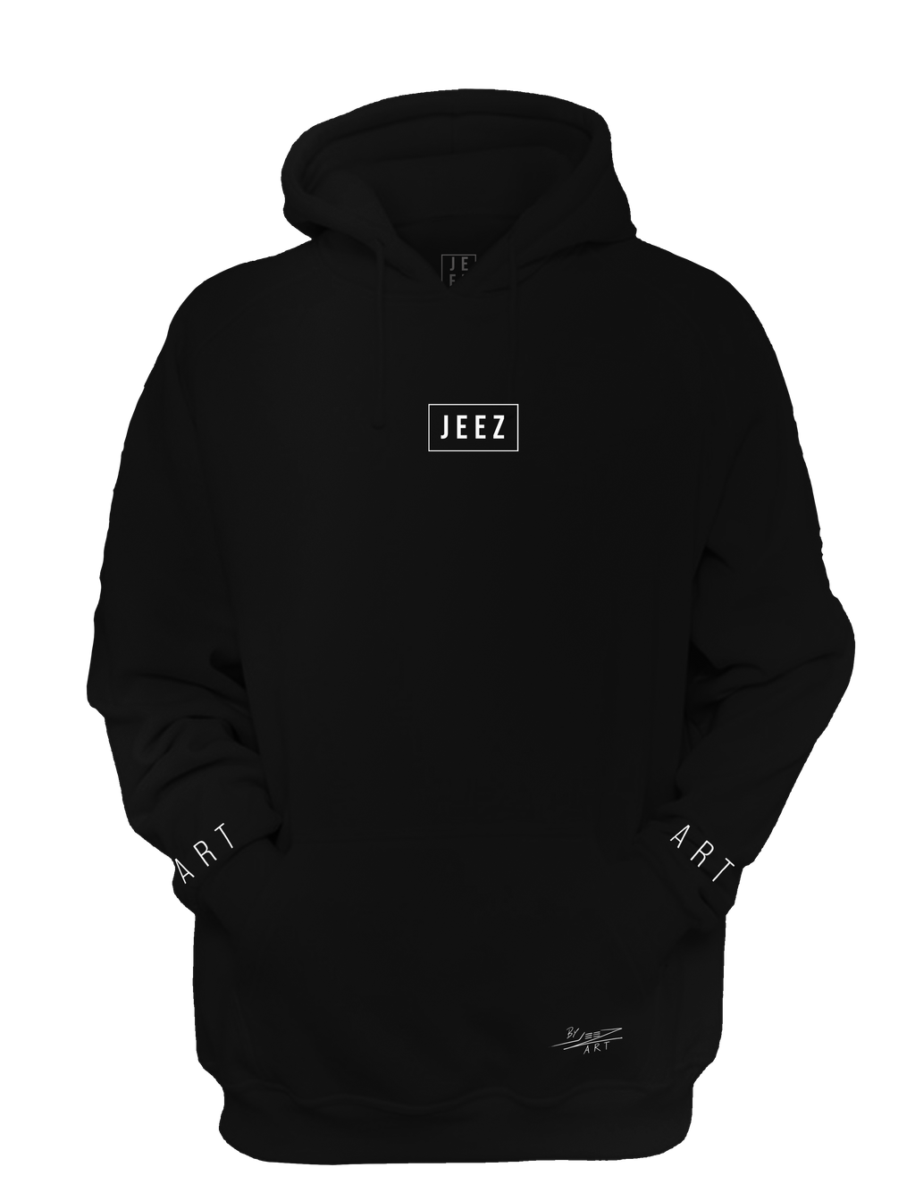 🌌 JEEZ Collection 🌌 Rectangle Logo Hoodie – JeezArt