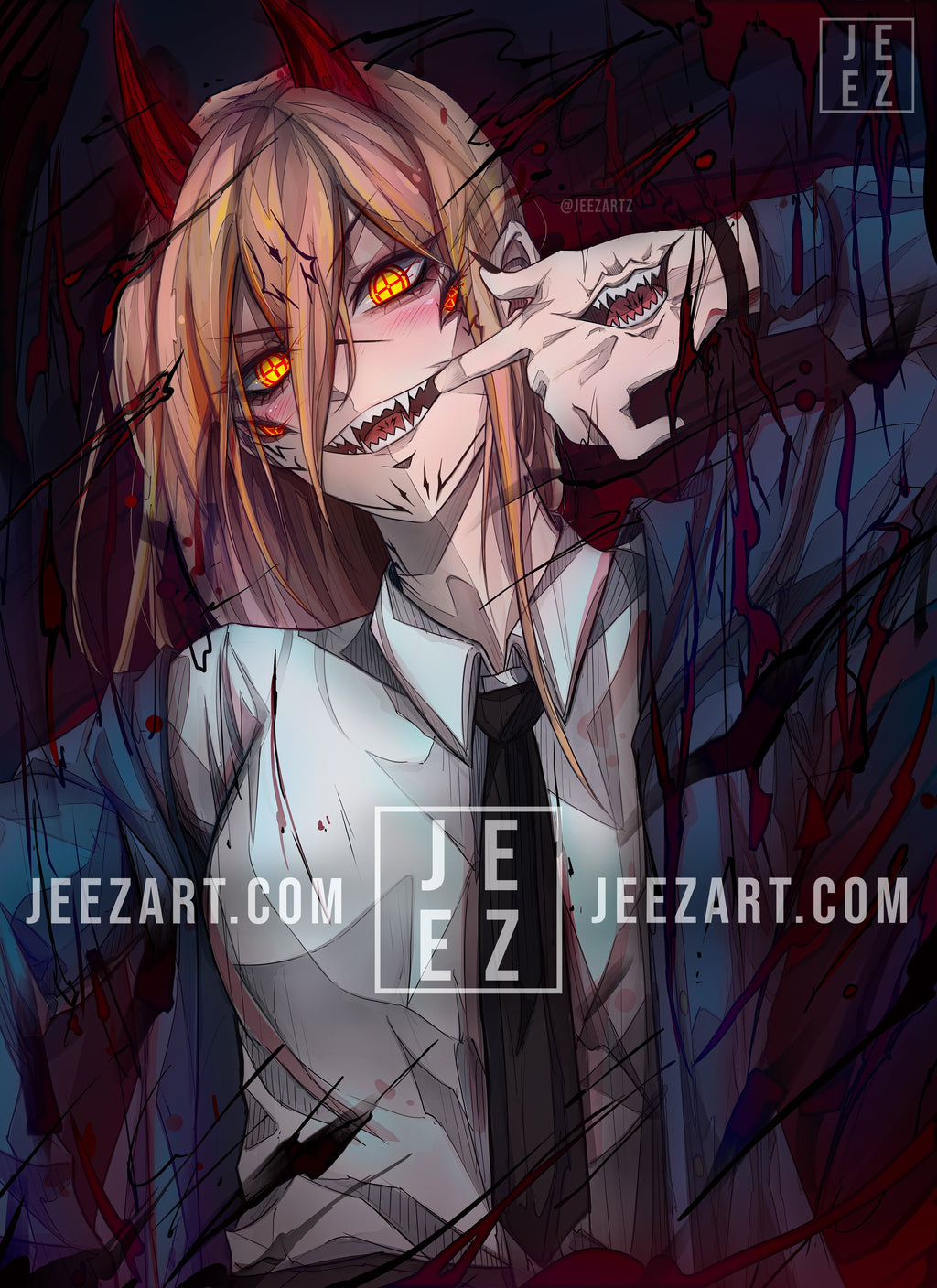 Power x Sukuna 👹🩸 Print – JeezArt