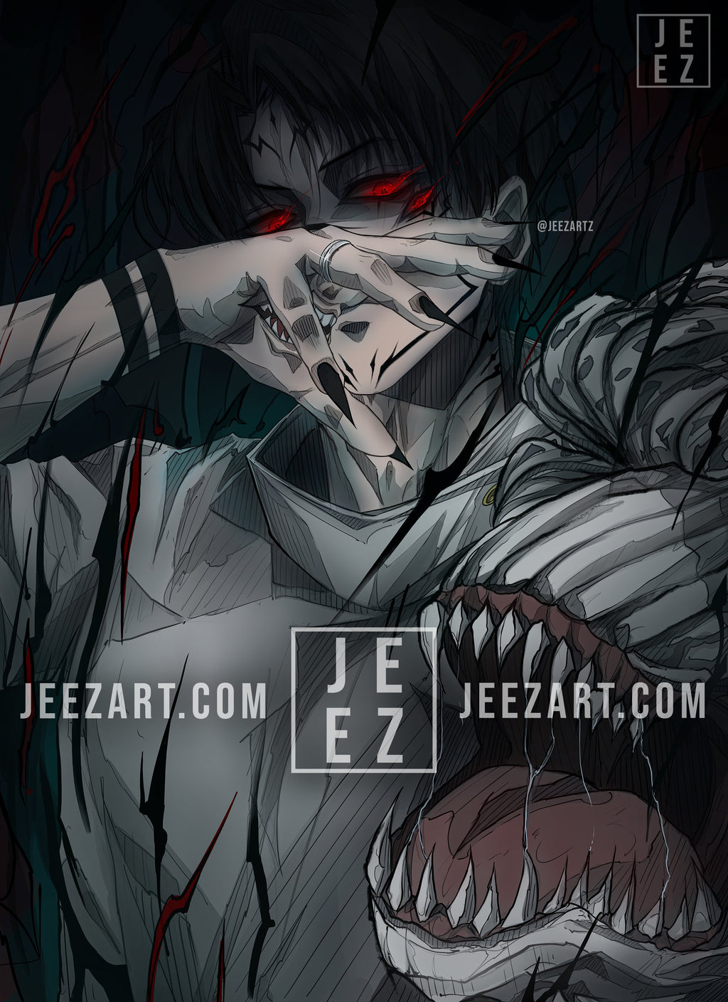 Yuta x Sukuna 😈👹 Print – JeezArt